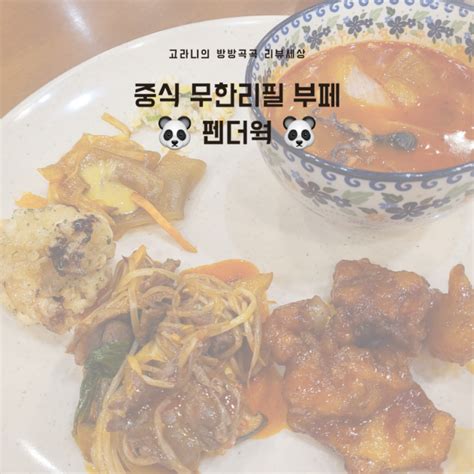 일산 벨라시타 맛집 중식부페 팬더웍판다웍 중화요리 무한리필 내돈내산 솔직리뷰 네이버 블로그