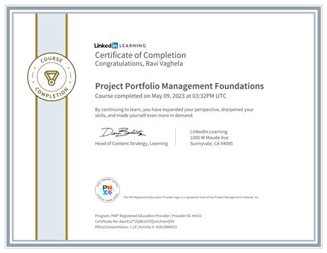 Ravi Vaghela On Linkedin Certificate Of Completion