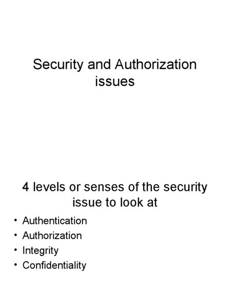 security and authorization issues pdf transport layer security