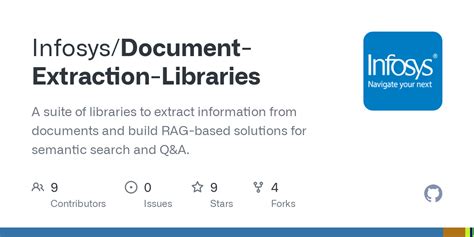 Github Infosysdocument Extraction Libraries A Suite Of Libraries To Extract Information From