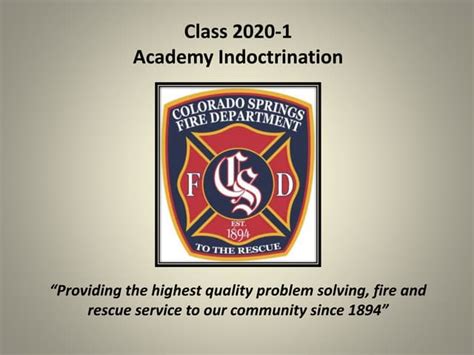 Class 2020 1 Academy Indoctrination Pptx