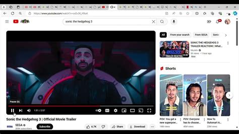 Reacting To Sonic The Headchog 3 Trailer Youtube