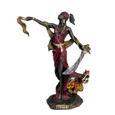 Orixá Yansã Oyá Ou Inhançã Estátua Umbanda Candomblé Carrefour
