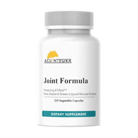 Acuintegra Joint Formula Featuring Etarol™ New Zealand Green Lipped