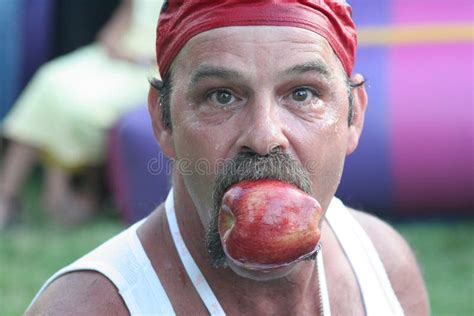 Apple Bobbing Bob Stock Image Image Of Funny Hungry 12003515