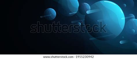 Futuristic Deep Space Cartoon Concept Your Stock Vector Royalty Free