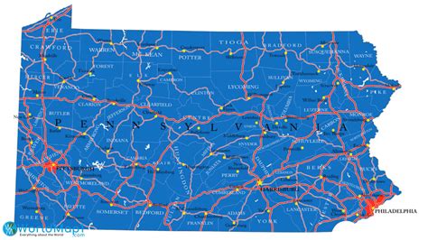 Pennsylvania Map Interstate Map