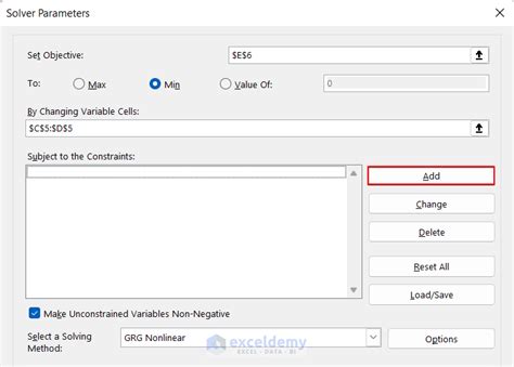 How To Find Optimal Solution With Linear Programming In Excel