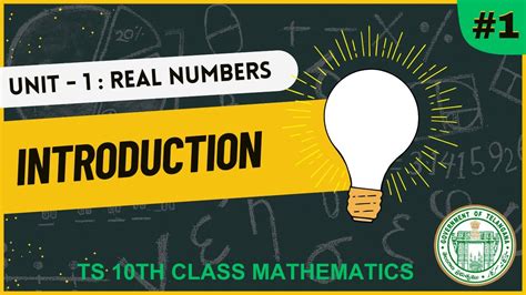 1 real numbers introduction class 10 math ts state boards