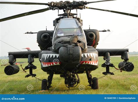 Apache Army Helicopter Stock Image Image Of Airliner 5840789