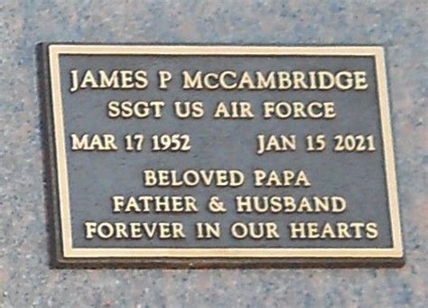 James Patrick Mccambridge 1952 2021 Find A Grave Memorial