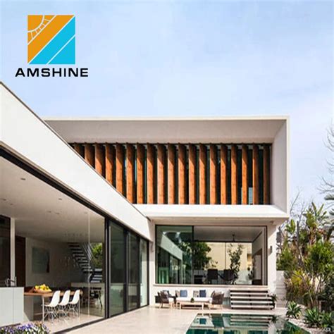 Aluminum Horizontal Installed Airfoil Fixed Sun Shading Facade Window Louver Frames China