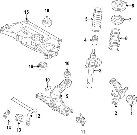Volkswagen Jetta BushingS. RubB Mount. Jetta; Rear. Passat; Rear ...