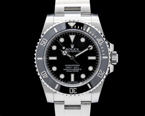 64100 Rolex 114060 Submariner Ceramic Bezel Ss Black Dial European