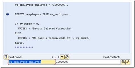 How To Modify Data In A Sap Database Table Using Abap