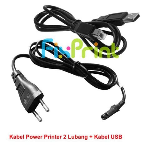 Jual Kabel Power Listrik Printer Canon Hp Epson Brother 2 Lubang