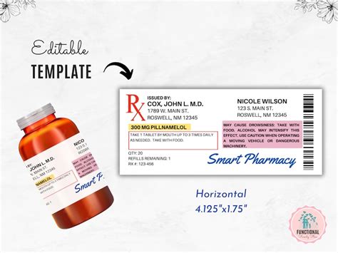 Editable Rx Label Template At Dan Washington Blog