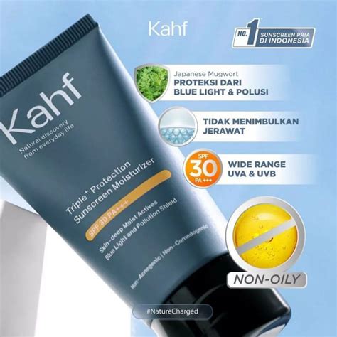 Jual Kahf Triple Protection Suncreen Moisturizer Spf 30 Pa Shopee