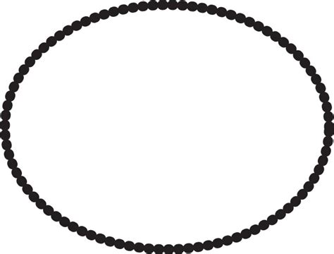 Oval Border Basic Shapes Monogram Frame Royalty Free Vector