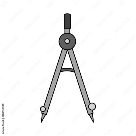 Compass Measuring Icon Image Vector Illustration Design Stock Vector Adobe Stock