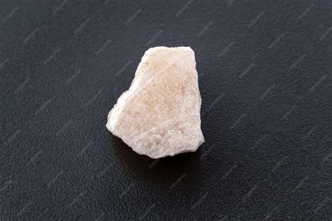 Premium Photo Red Gypsum Stone Mineral Black Background Closeup Black