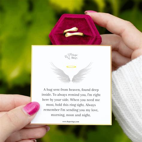 Gold Hug From Heaven Ring Hope Rings