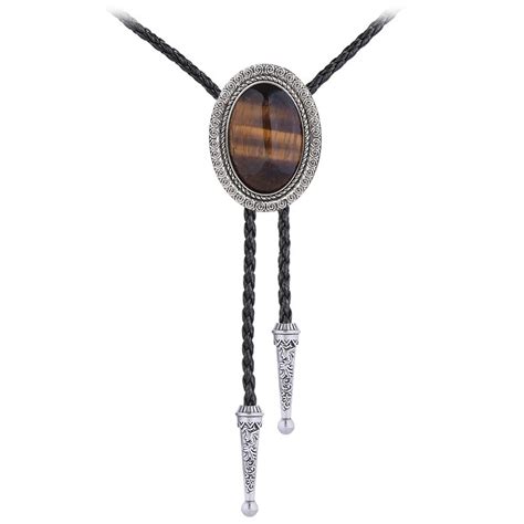 Bolo Tie Real Stone Tigers Eye Bolo Tie Bolero Ties Men