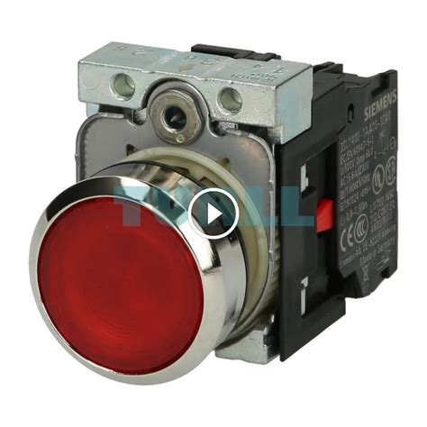 Siemens 3su1152 0ab20 1ca0 Illuminated Pushbutton Brand New