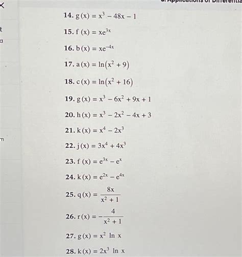 Solved For Each Function In Exercises 7 −28 A Give The