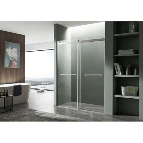 Sd Frls05801bn Anzzi Kahn Series 48 In X 76 In H Sliding Frameless