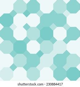 Green Octagon Shape Pattern Background Stock Vector Royalty Free