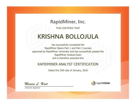 Krishna Bollojula Analyst Certificate Ppt