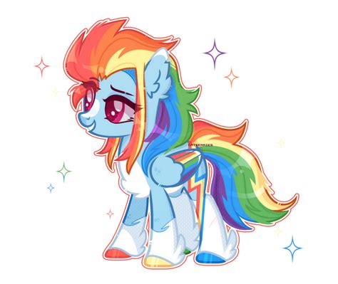 Rainbow Dash Redesign By Catberries On Deviantart