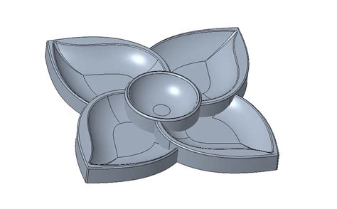 💐 Cnc Milling Template Flower Bowl Catch All Tray・ 3d File For 3d