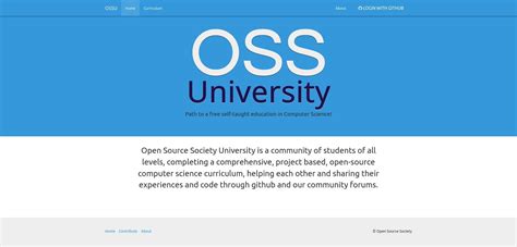 OSSU Open Source Society University Alternatives And Similar Sites Apps AlternativeTo