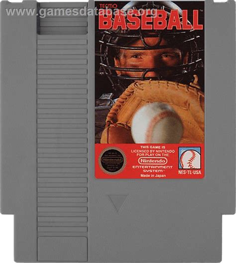 Tecmo Baseball Nintendo Nes Artwork Cartridge