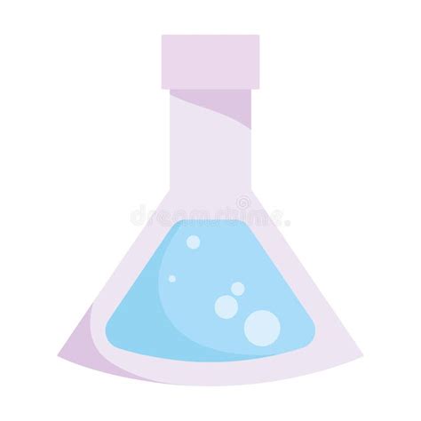 Science Experiment Laboratory Flask Stock Vector Illustration Of