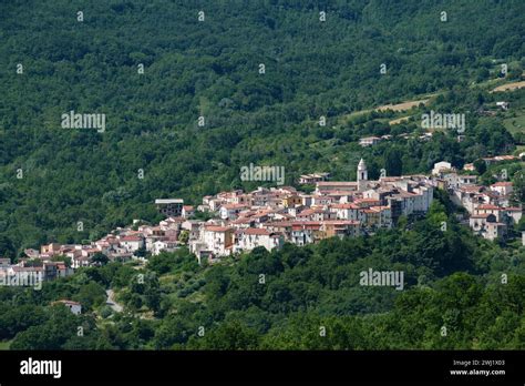 Country Landscape In Molise Italy At Summer Near Bagnoli Del Trigno