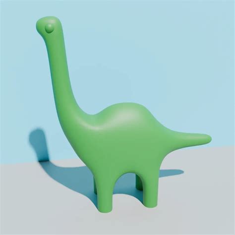 3d Printer Files 3mf File Cute Brachiosaurus Creality Cloud