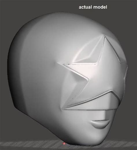 Power Rangers Zeo Red Ranger Helmet 3d Model 3d Printable Cgtrader