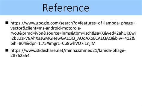 Presentation Of Lambda Phage Vactor Pptx Genetics Science