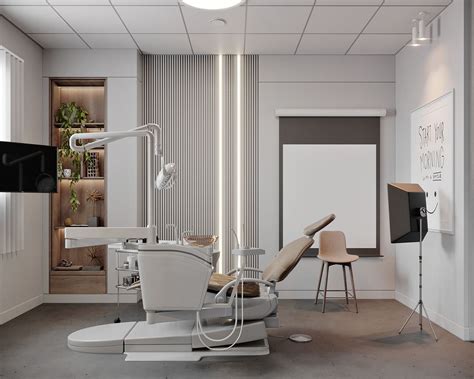 Dental Clinic On Behance Clinic Interior Design Hospital Interior