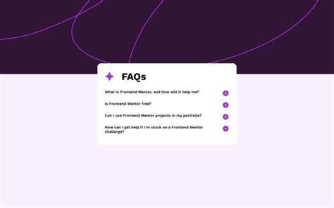 Frontend Mentor Responsive Faq According Landing Page Using Html