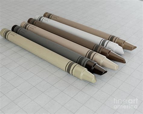 Human Skin Tone Diversity Crayons Digital Art By Allan Swart Pixels Merch