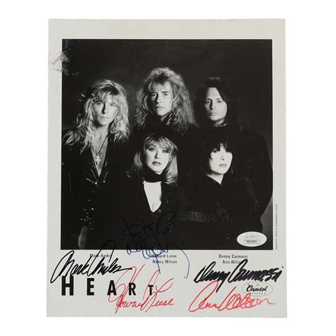 Heart 8x10 Photo Signed By Mark Andes Nancy Wilson Howard Leese
