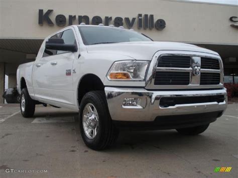 2011 Bright White Dodge Ram 3500 Hd Laramie Mega Cab 4x4 42518013