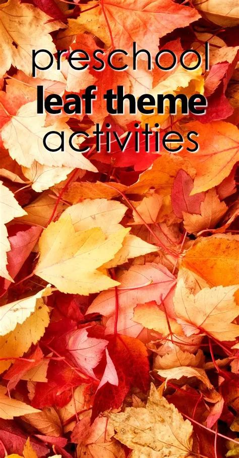 Preschool Fall Leaf Theme Activities Fantastic Fun And Learning Leaf