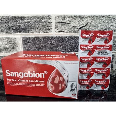 Jual Sangobion Kapsul Strip Isi 10 Kapsul Multivitamin Mineral