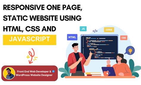 Create Responsive One Page Static Website Design Html Css Javascript By Faizhashmi75 Fiverr