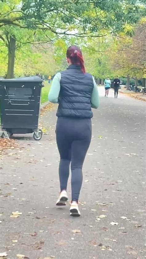 Sexy Pawg Running In The Park